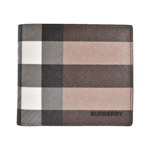 Burberry | Bags | Burberry Bifold Bill Purse Leather Black Brown Nova ...